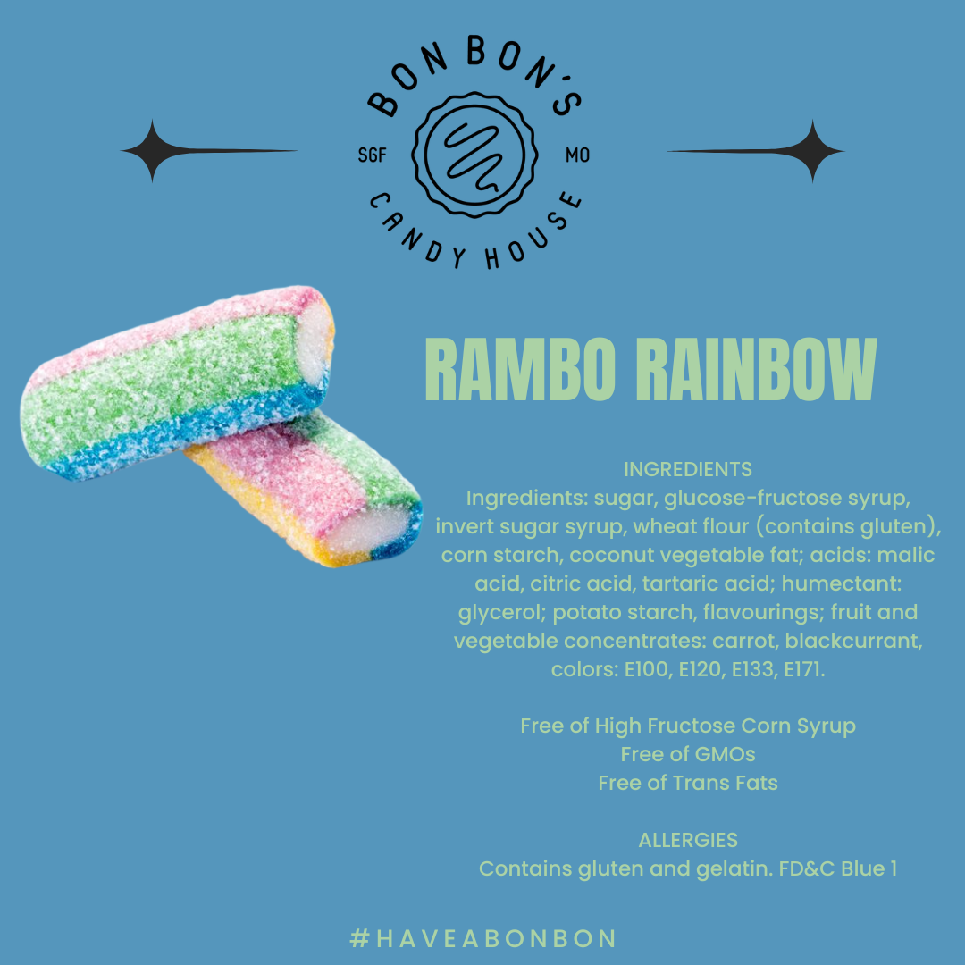 Rambo Rainbow Swedish Candy | Bon Bon's Candy House