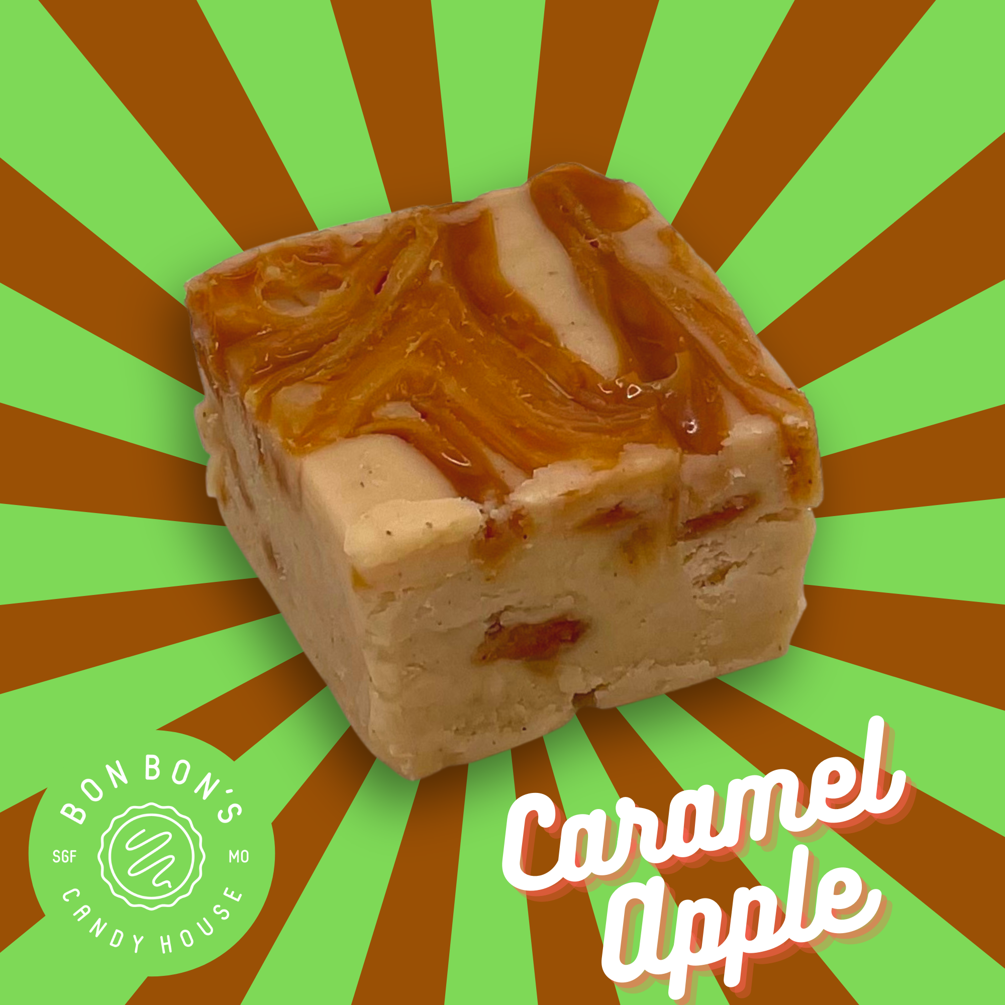 Caramel Apple Fudge 4 oz | Bon Bon's Candy House